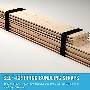 VELCRO Brand - ONE-WRAP Roll, Double-Sided, Self Gripping Multi-Purpose Hook and Loop Tape, Reusable, 12' x 3/4" Roll - Black