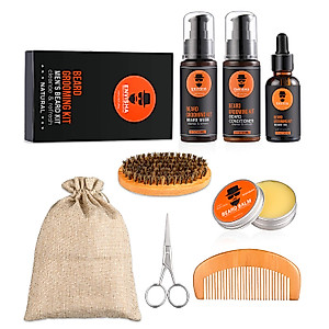 DreamGenius Beard Kit, Beard Grooming Kit for Men Gifts, Natural Organic Beard Oil, Beard Balm,Beard Comb