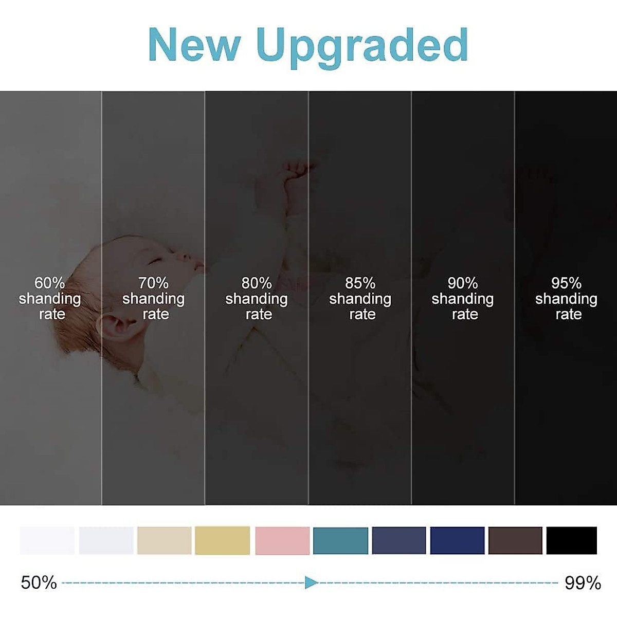 RYB HOME Sliding Glass Door Curtains for Patio, Blackout Thermal Insulating Privacy Vertical Blinds for Large Window Living Room Bedroom Drop Cloth Closet Divider, W 100 x L 84 inches, Sand