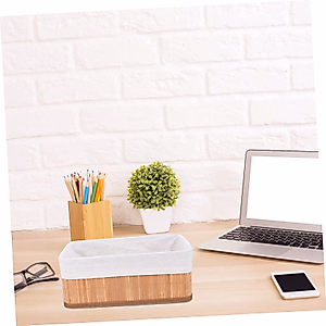 LALAFINA 3pcs Storage Basket Household Table Basket Household Desk Basket Office Desk Basket Office Accessory Home Accessory Household Desk Organizers Desktop Baskets