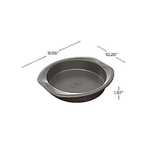 Ninja B30309 Foodi NeverStick Premium 9 inch Round Cake Pan, Nonstick, Oven Safe up to 500⁰F, Dishwasher Safe, Grey