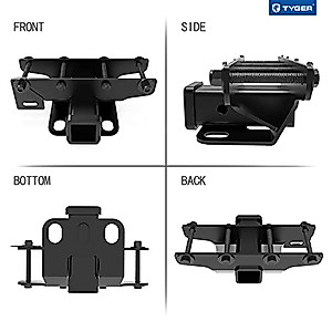 Tyger Auto TG-HC2J003B Hitch & Cover Kit Compatible with 2018-2023 Jeep Wrangler JL/JLU (Incl. 2020-23 Diesel engine/21-23 4xe) Factory Style 2 inch Rear Receiver Hitch Tow Towing Trailer Hitch