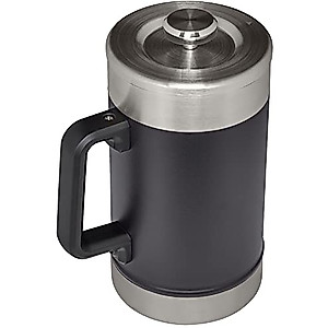 Stanley French Press 48oz with Double Vacuum Insulation, Stainless Steel Wide Mouth Coffee Press, Large Capacity, Ergonomic Handle, Dishwasher Safe