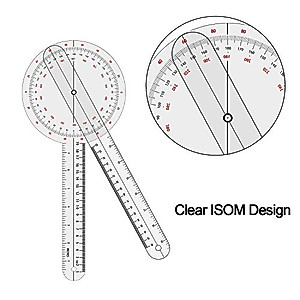 Goniometer 12 inch, 360 Degree(Plastic)
