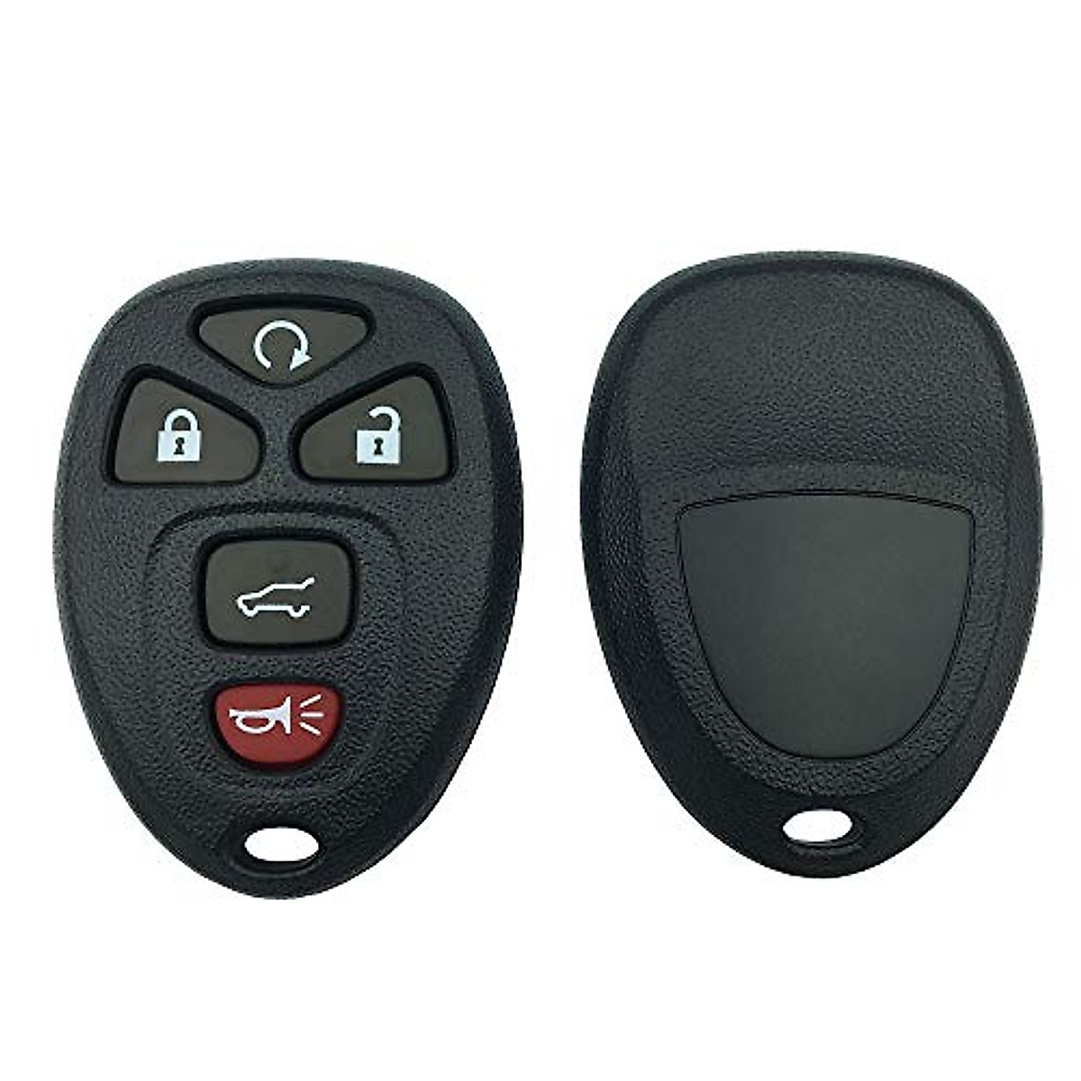 Replacement Keyless Entry Remote Key Fob Shell Case with 5 Button Fit for Chevy Suburban Tahoe Traverse / GMC Acadia Yukon / Cadillac Escalade SRX/ Buick Enclave / Saturn Outlook 2007 2008 2009 2010