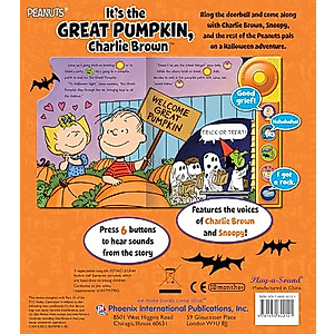 Peanuts - It's the Great Pumpkin, Charlie Brown - Doorbell Sound Book - PI Kids