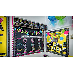Teacher Created Resources Chalkboard Brights Straight Border Trim (5619)