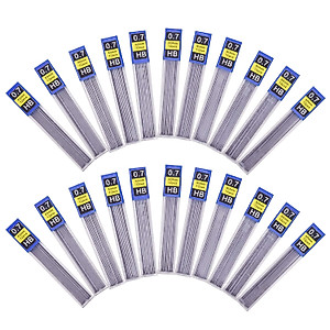 Morepack 840 Pieces Lead Refills,0.7 mm HB,Break Resistant Mechanical Pencil Refills,70 Tubes (840 Pieces)
