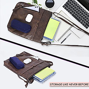 Vintage Handmede Leather Purse, Stylish Crossover/Crossbody Slings for Women - Travel/Work