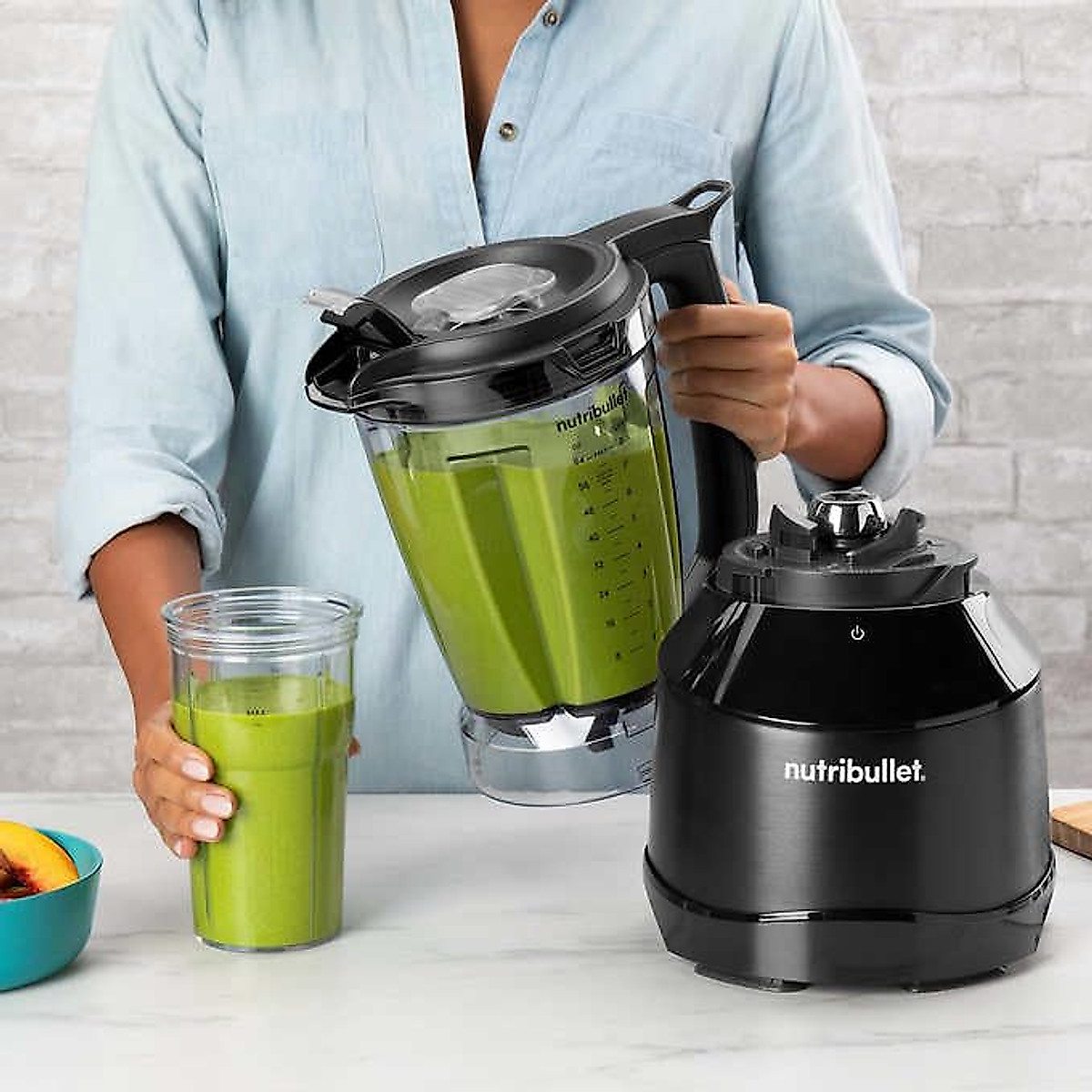 Nutribullet Digital Smart Touch Combo with Single-Serve Cups 1500 Watt Large Capacity Blender