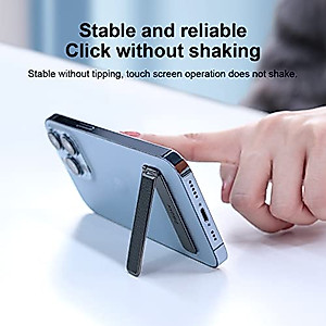 Hagibis Phone Kickstand Vertical and Horizontal Stand Adjustable Angle Aluminum Phone Holder Compatible with iPhone 13 12 Pro 13 Mini 13 Pro Max, Samsung and Xiaomi (New Black)