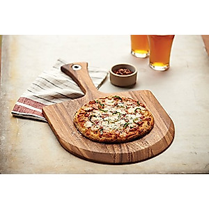 Ironwood Lucca Mini Pizza Peel, One Size, Acacia Wood