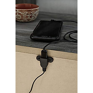 Signature Design by Ashley Baystorm Nightstand, Smoky Gray, 21.0 in x 15.0 in x 24.5 in