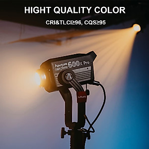 Aputure LS 600x Pro 600W Bi-Color LED Video Light, CCT 2700K~6500K, CRI&TLCI ≥96,App Control 9 Lighting FX V-Mount for Video Recording Photography
