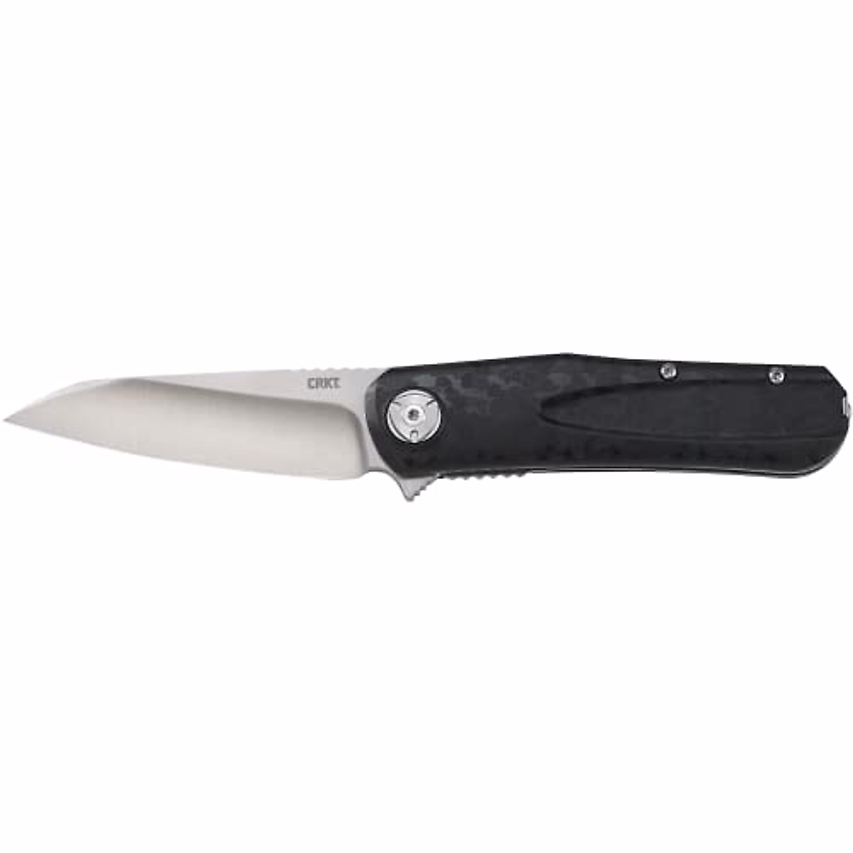 CRKT Mah-Hawk EDC Folding Pocket Knife: Assisted Opening Everyday Carry, Liner Lock, Glass Reinforced Nylon Handle with Reversible Pocket Clip 6535,Black