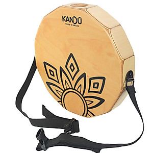 KTÄK -The First Handcrafted, Hand Drum Percussion, Two-Sound Cajón Body Snare, Portable Cajon by Kandu (Natural Wood/Black Logo)