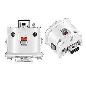 Machine-Ya Wii Motion Plus - External Remote Motion Plus Sensor Controller Wii U Motion Plus (White 2PCS)