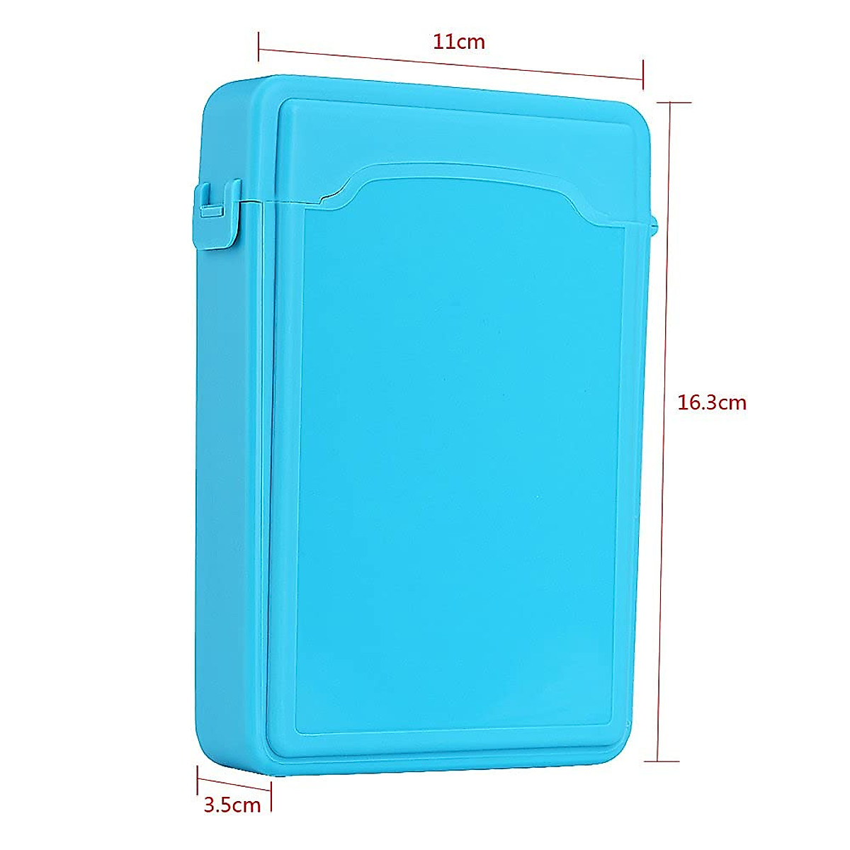 Portable 3.5 Inch HDD Case,Acogedor Professional Premium Anti-Static Hard Drive Disk Box for 3.5 Inch HDD Storage Moistureproof Dustproof Shockproof (Blue)