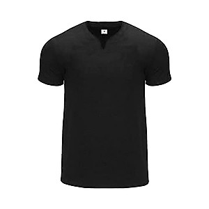 Mens Athletic Workout Gym T-Shirts Short Sleeve Training Bodybuilding Shirts Lightweight Slim Fit Muscle Tee Top (Black,Medium)