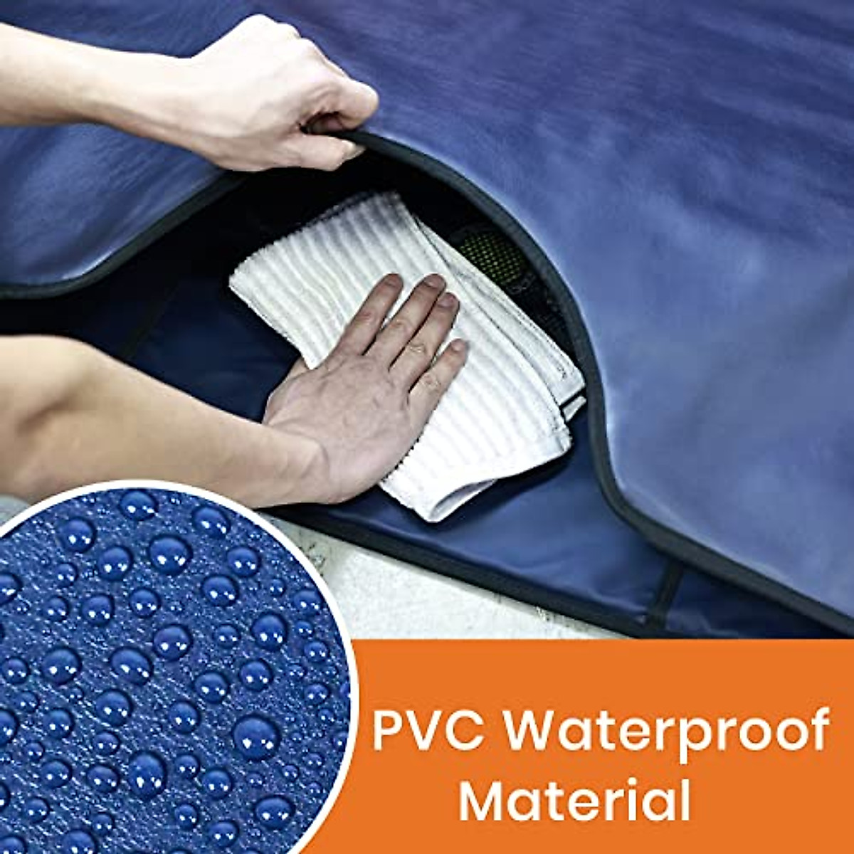 UTK Infrared Sauna Blanket, Portable Sauna Blanket for Home, Full Body & Mind Relax and Detoxify, Pain Relief, Sweat Fast, Updated Natrural Jade Stones & 850nm Bio-Photon, Deep Sleep, Blue(71''x71'')