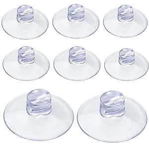Sankoly 8 Pcs Bathroom Shower Caddy Connectors Suction Cups PVC Heavy Strength Clear Sucker Without Hooks for Regular Shower Caddy Basket Christmas Light