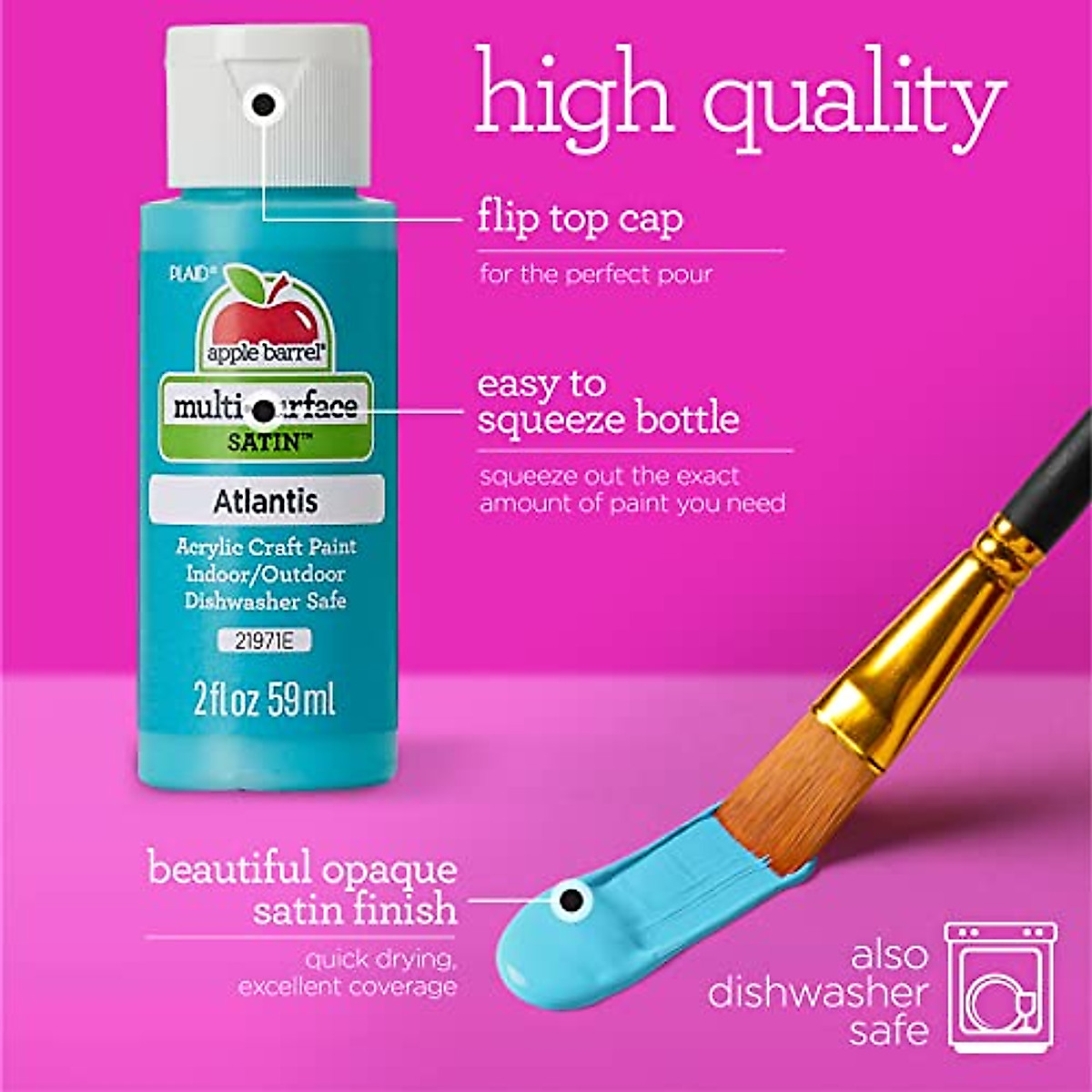 Apple Barrel Farmhouse Acrylic Paint Set, 12, 24 Fl Oz (Pack of 1)