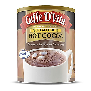 Caffe D’Vita Sugar Free Hot Cocoa - Pack of 2 - 10 oz. cans
