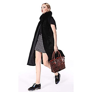 PIJUSHI Designer Handbags For Women Floral Purses Top Handle Handbags Satchel Bags Genuine Leather Wallets for Women Floral Wallet Wristlet Ladies Clutch Purses with Tassel