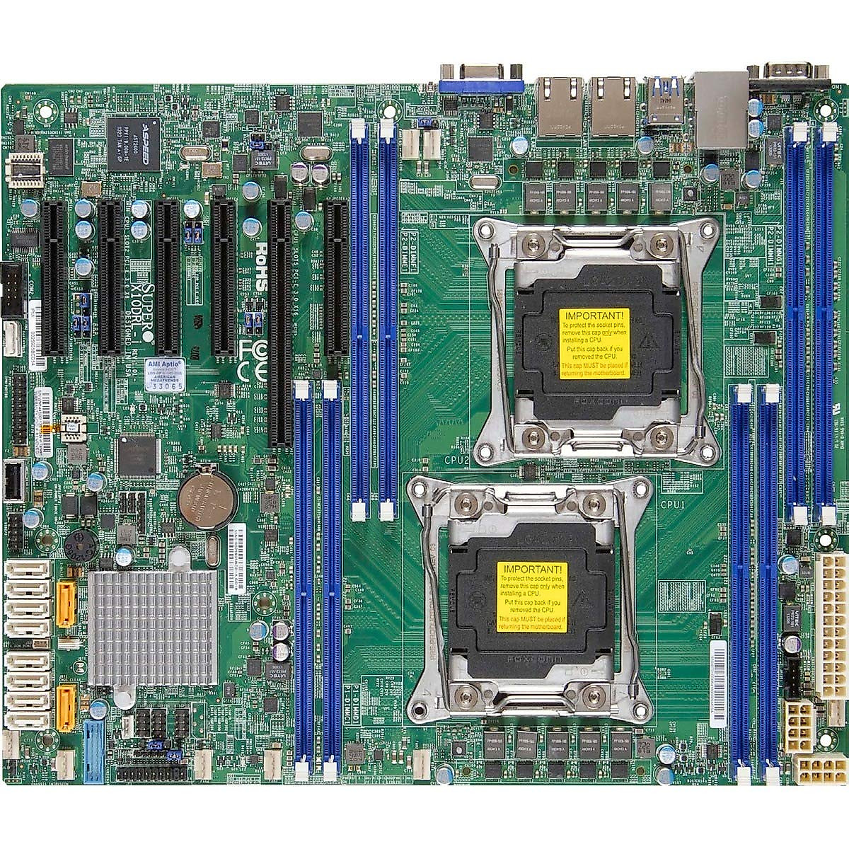 SUPERMICRO MBD-X10DRL-I ATX Server Motherboard Dual LGA 2011 R3 Intel C612