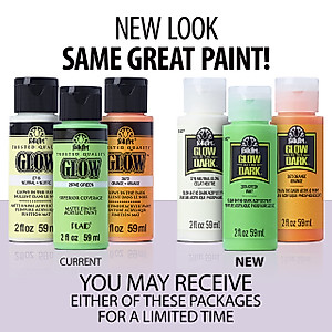 FolkArt Glow-in-the-Dark Acrylic Paint, 2oz., Blue