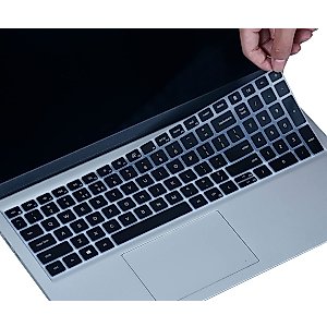 Keyboard Cover for 2022 2021 Dell Inspiron 15 5510 5515 5518 7510 3510 3511 3515 3525 3520 3530 3535, Dell Vostro 15 5000 3510 5510 5515, Dell Latitude 3520 Laptop Keyboard Cover Skin, Clear