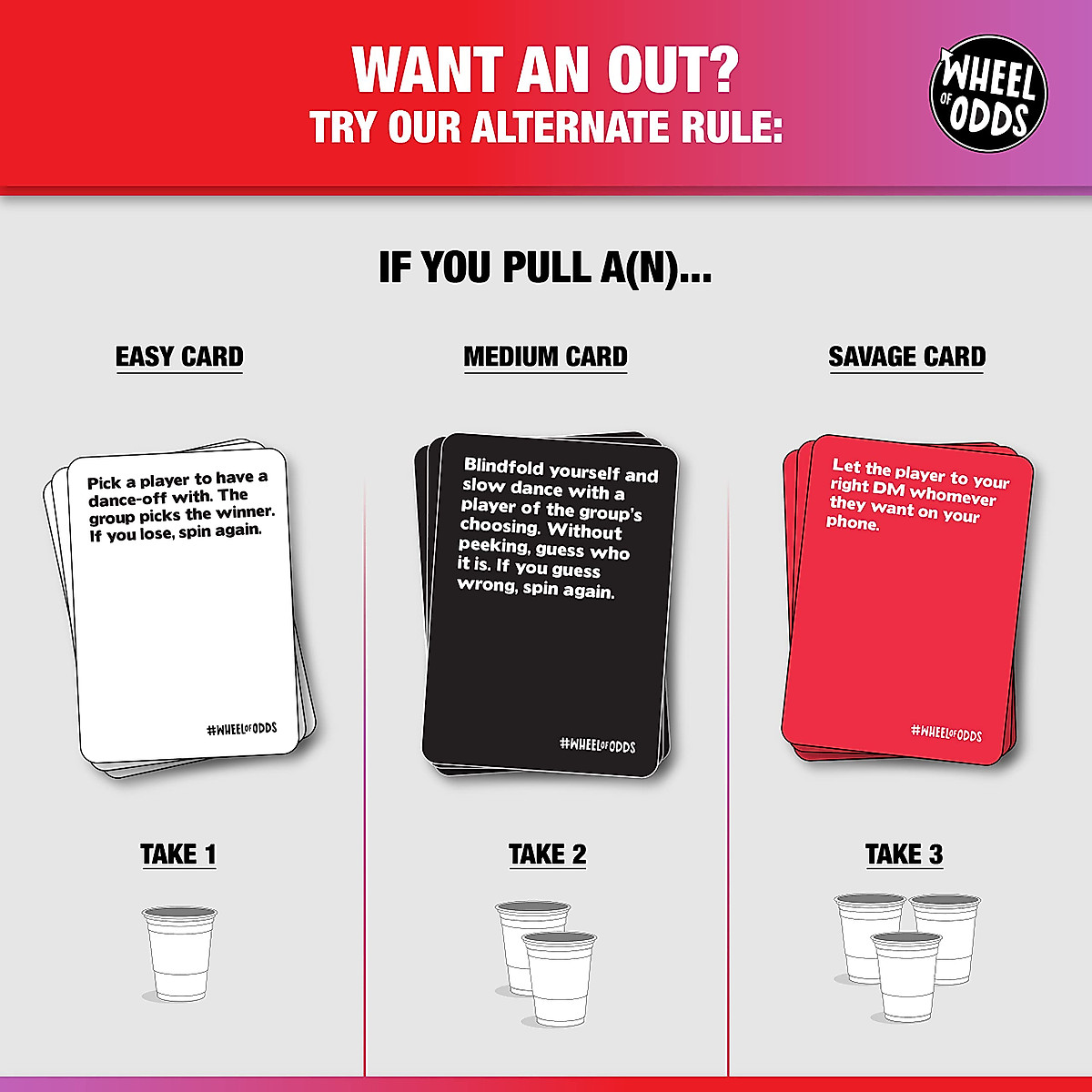 WHAT DO YOU MEME? Wheel of Odds - The Truth or Dare Party Game - for College, Birthdays, and Game Night