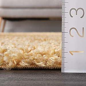 nuLOOM Belleza Shag Area Rug, 3' x 5', Yellow