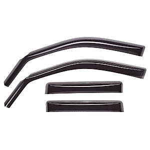 WeatherTech Custom Fit Front & Rear Side Window Deflectors for Honda Civic Hybrid, Dark Smoke