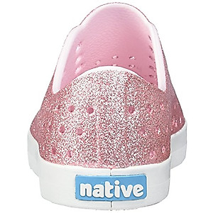 Native Shoes, Jefferson Bling Child, Kids Lightweight Sneaker, Milk Pink Bling/Shell White, 9 M US Toddler