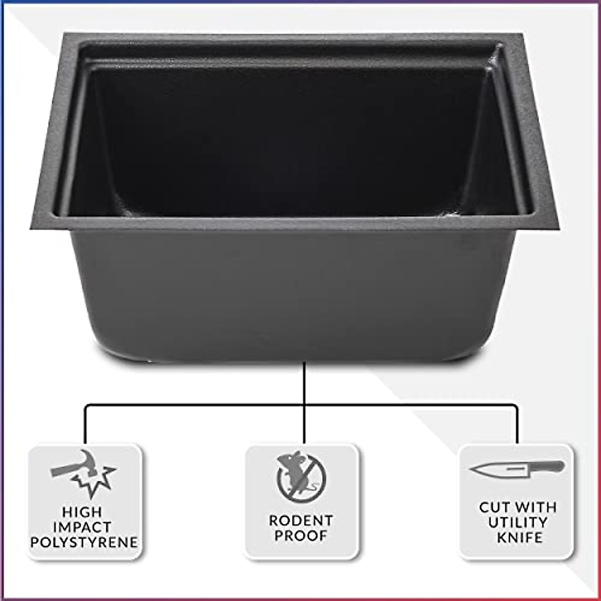American Built Pro Utility Tub Box 13"X9"X6" ID - Pack of 6