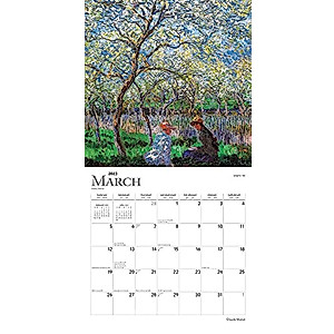 Claude Monet | 2023 12 x 24 Inch Monthly Square Wall Calendar | Foil Stamped Cover | BrownTrout | Impressionism Artist Paintings