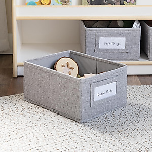 Guidecraft EdQ Book and Bin Display White with 3 Storage Bins: Wooden Kids Bookcase and Toy Storage Organizer; Homeschool and Classroom Bookshelf Furniture