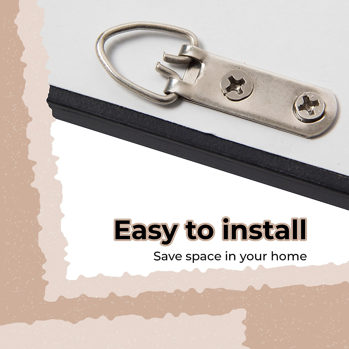 LFT HUIMEI2Y Door Mirror Full Length, Wall-Mounted Mirror Rectangle Tall with Engraving Frame for Bedroom, Living Room, Dressing Room, Black 50" x14"