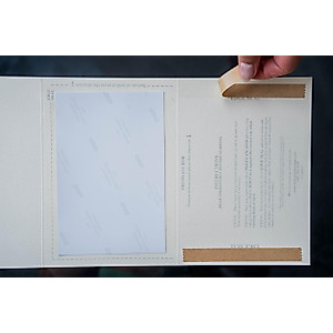 Photographer's Edge, Photo Insert Card, 10 Blank Cards and Envelopes, Birthday Cards For All Ages, for 4x6 Photos - Natural with Happy Birthday Border