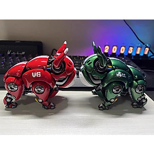 YAGIS-S Mechanical Dog Collectibles, 6.1'' Bulldog Robot Action Figure, Mechanical Beast, Puppy Toys, Car Decoration 15+