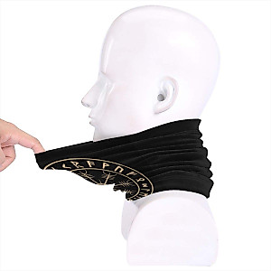 Rajfoo Bandana Neck Gaiter Sacred Geometry Viking Rune Cycling Balaclava Face Scarf Mask For Man Women