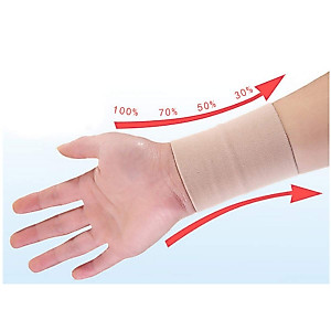 EXCEART Tennis Wristbands Sports Wristbands Wrist Bracer 2Pcs Washable Moisture- Wicking Wrist Support Brace Bands Injury Protector Wrist Guards for Tennis