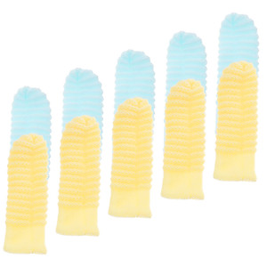 NOLITOY 50 Pcs Pet Toothbrush Gloves Cat Toothbrush Finger Silicone Pet Toothbrush Soft Bristles Toothbrush Pet Supplies Small Dog Toothbrush Dog Chew Toy Products Polyester Puppy