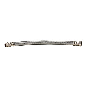 Fluidmaster B3H18 Water Heater Connector, Braided Stainless Steel - 3/4 Male Iron Pipe Thread x 3/4 Female Iron Pipe Thread, 18-Inch Length