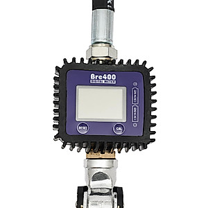 Flexible Spout Oil Control Valve Digital Meter Dispensing Nozzle with Digital Flow Meter Oil Gun Extrusion Pressure: 7bar (US Stock)