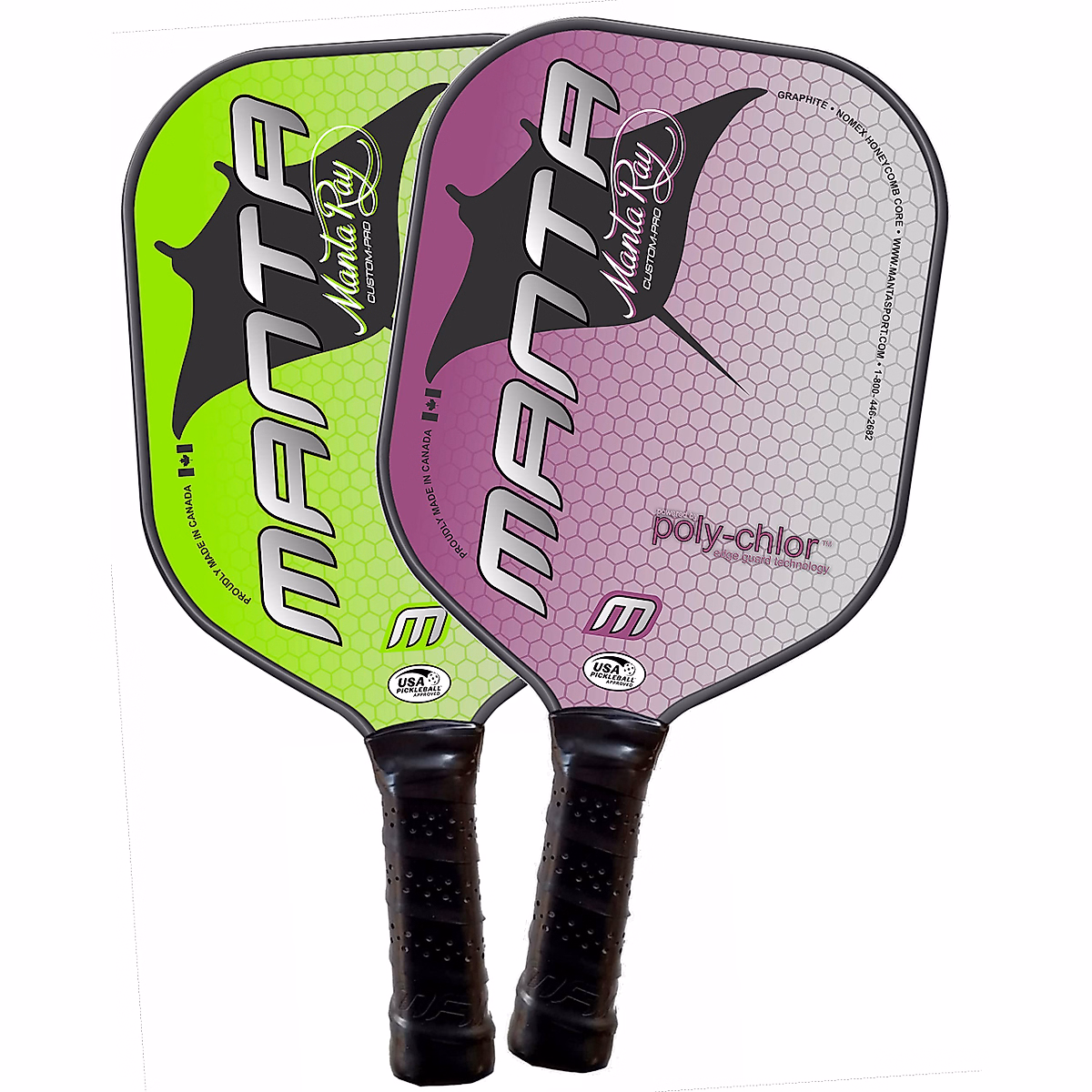 Manta World Sport Pickleball Paddle Set - Custom Pro Manta Ray