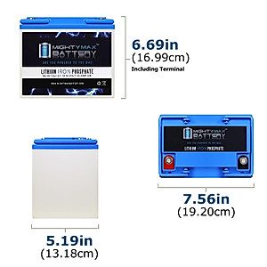 Mighty Max Battery 12V 35AH U1 Lithium Replacement Battery for Bat-Caddy X3R Golf Caddy