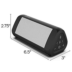 OontZ Ultra Bluetooth Speaker, Portable Wireless Speaker, 14 Watts, Up To 100 Ft Bluetooth Range, IPX7 Waterproof Speaker (Black with White Grille)