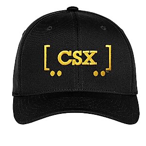 Daylight Sales CSX Boxcar Logo Embroidered Hat [hat222] Black
